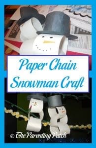 Paper Chain Snowman Craft