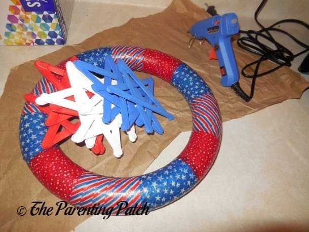 Patriotic Star Wreath Craft