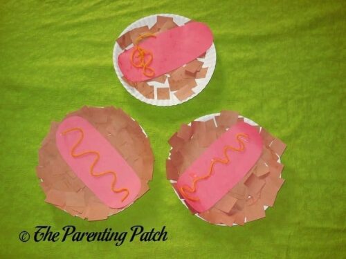 H Is for Hot Dog Paper Plate Craft
