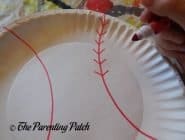 B Is for Baseball Paper Plate Craft