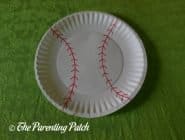 B Is for Baseball Paper Plate Craft