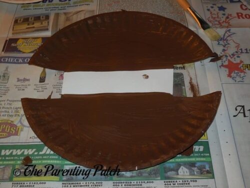 H Is for Hamburger Paper Plate Craft