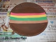 H Is for Hamburger Paper Plate Craft