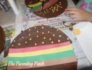 H Is for Hamburger Paper Plate Craft