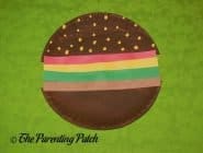 H Is for Hamburger Paper Plate Craft