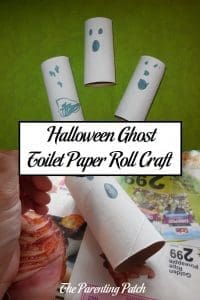 Halloween Ghost Toilet Paper Roll Craft