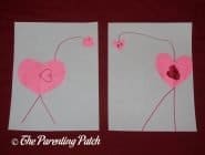 Heart Flamingo Valentine's Day Craft